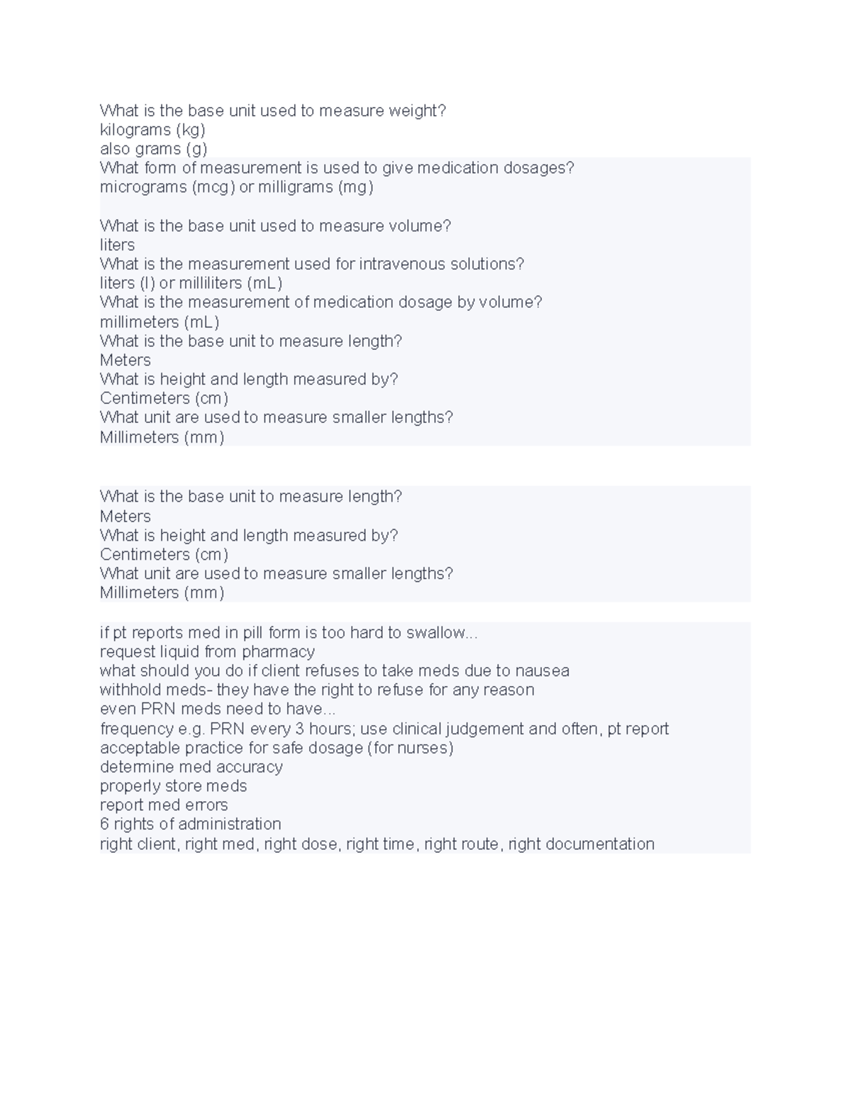 What is the base unit used to measure weight - What is the base unit ...