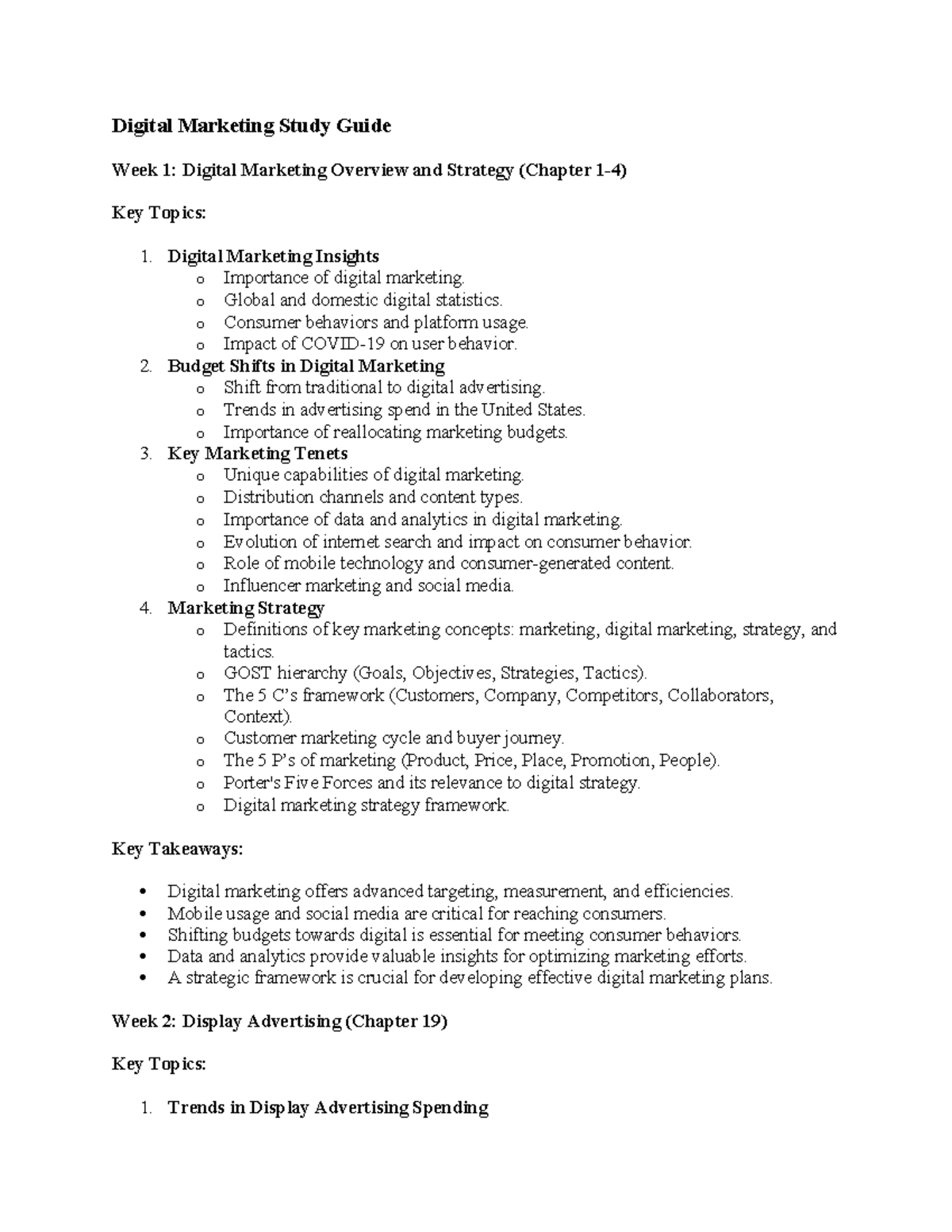 Digital Marketing Study Guide - Digital Marketing Insights o Importance ...