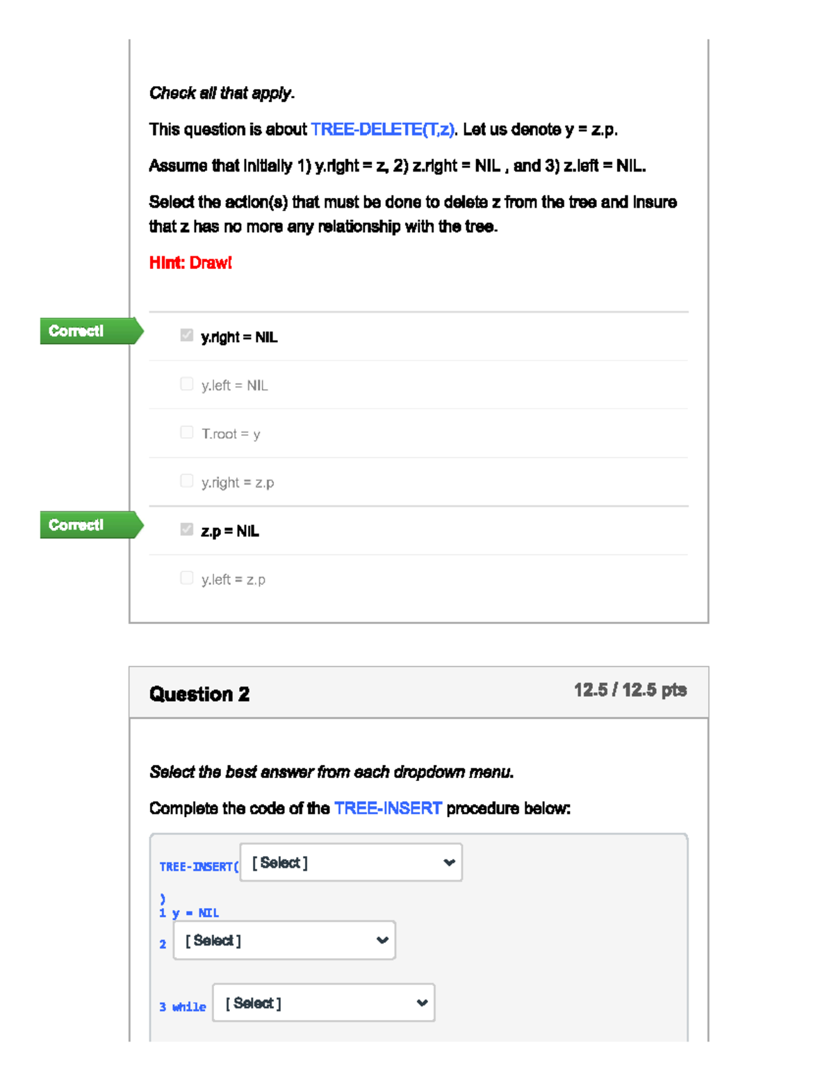 M9V4 - Insertion and deletion practice - COMP 3270 - Studocu