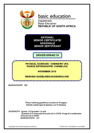 Gr10 Physical Sciences Fantastic Past Paper - GAUTENG DEPARTMENT OF ...