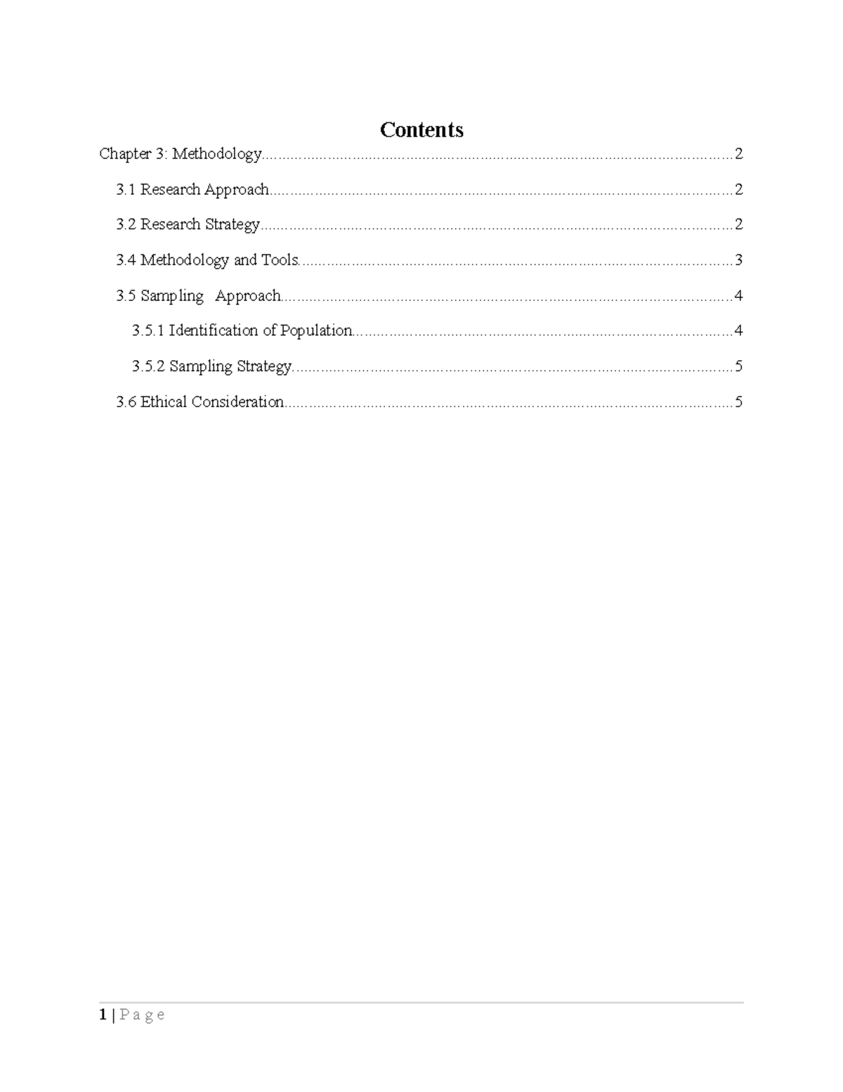 Chapter 3 - Its a document on Research methodology. - Contents Chapter ...