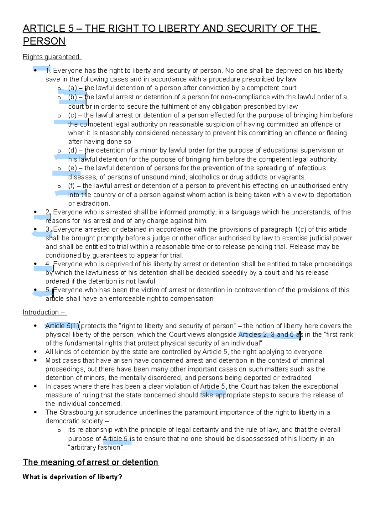 17. Article 5 - 06 - ARTICLE 5 – THE RIGHT TO LIBERTY AND SECURITY OF ...