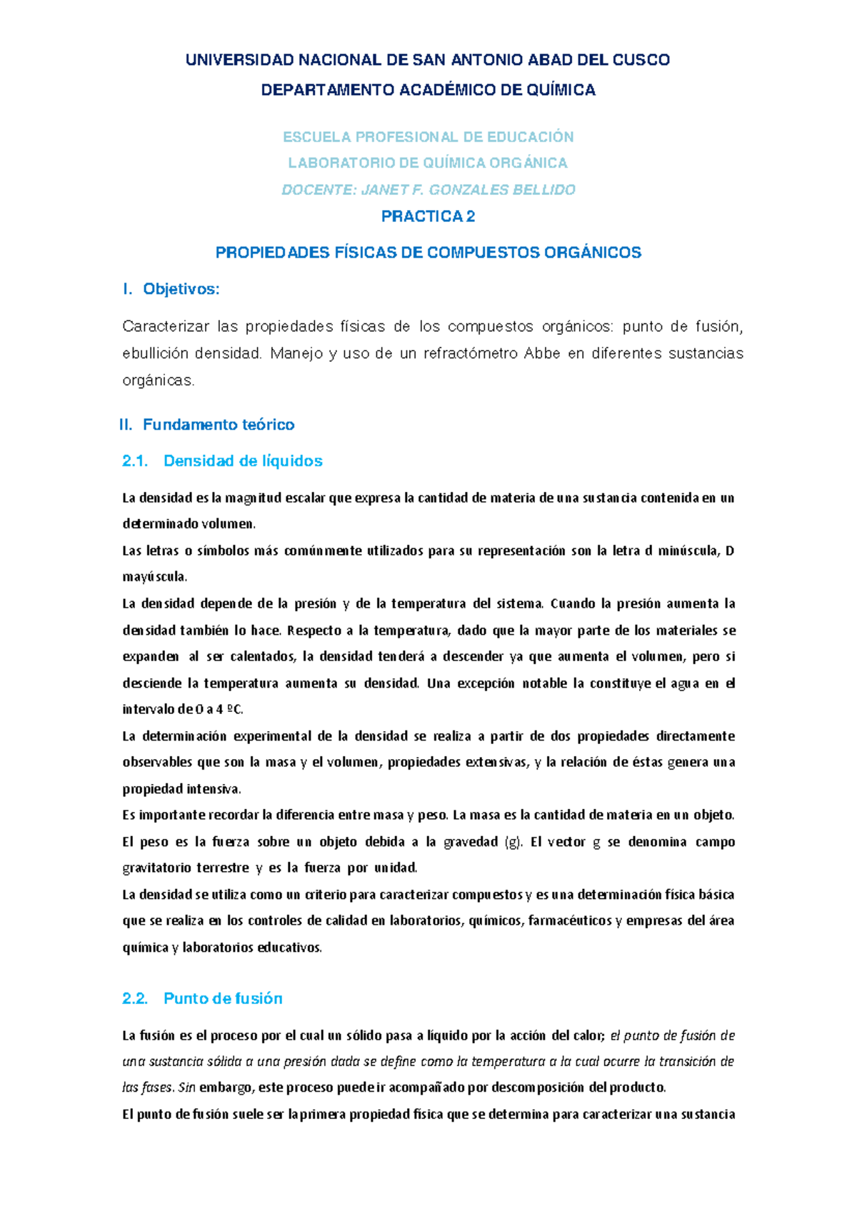 Practica 2 PROP Fisicas 2021 I - DEPARTAMENTO ACADÉMICO DE QUÍMICA ...
