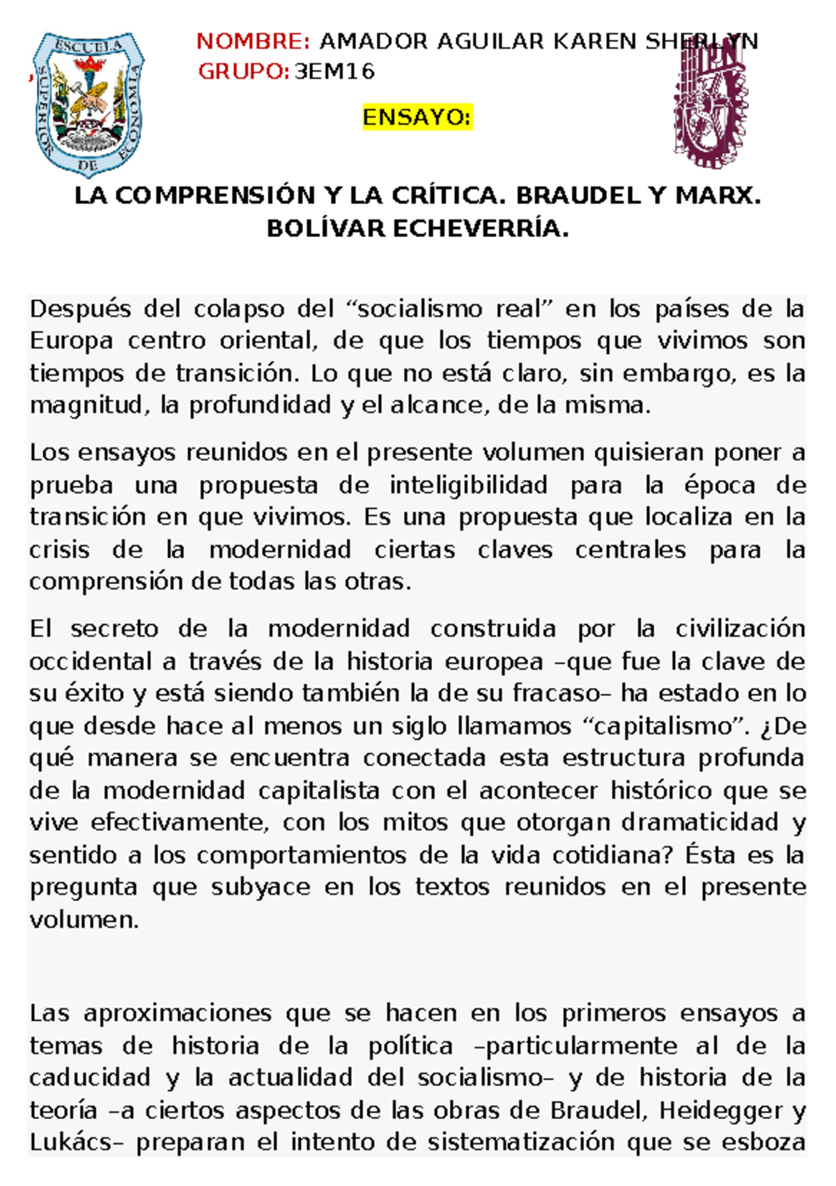 LA Compren Y Critica Grupo 3EM16 - Copy - NOMBRE: AMADOR AGUILAR KAREN ...