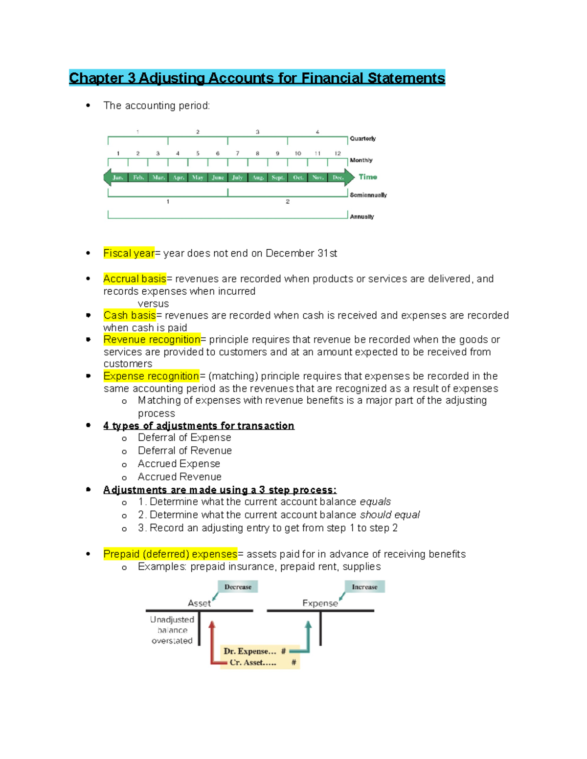 Chapter 3 Adjusting Accounts for Financial Statements - Chapter 3 Adjusting Accounts for ...