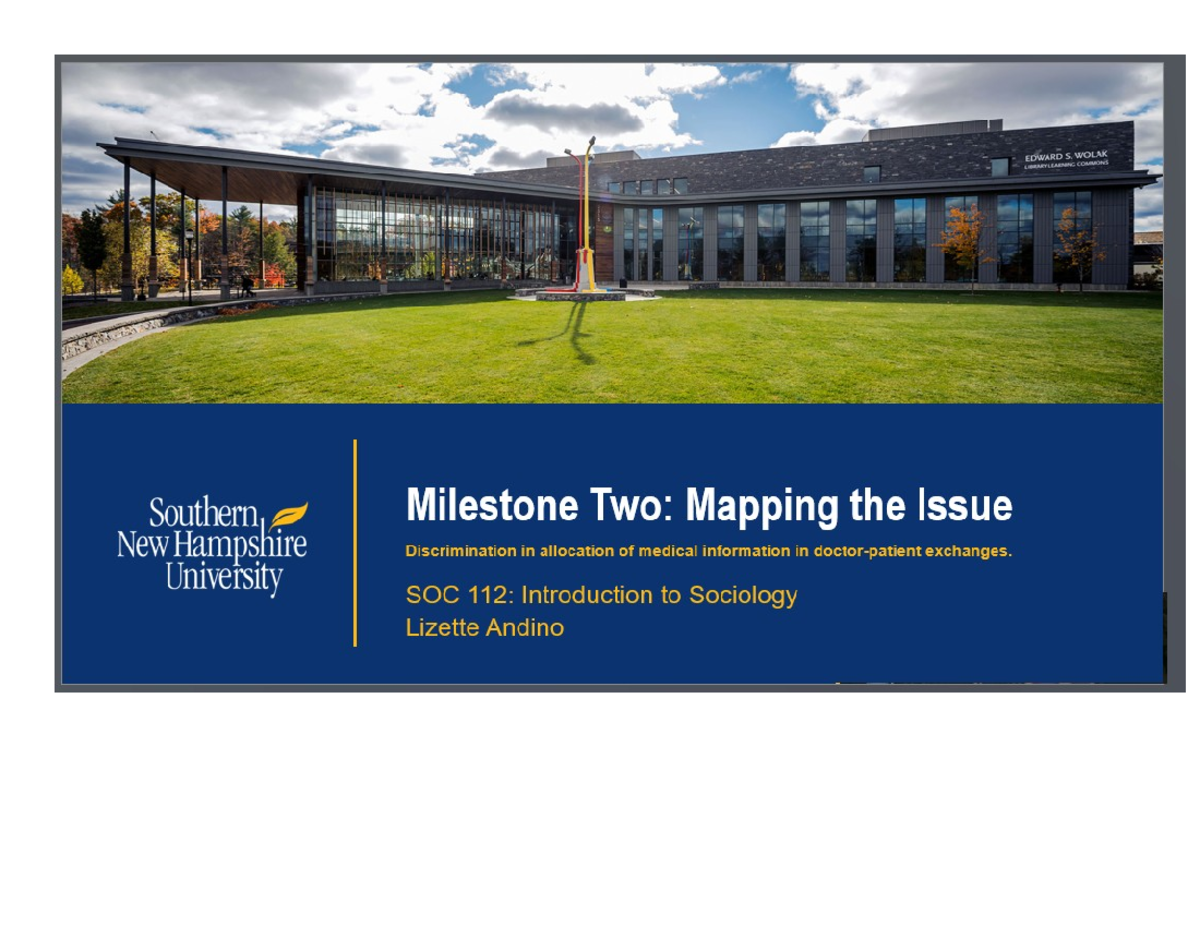 SOC 112 Final Project Power Point Template - grade A - EDWARD WOLAK ...