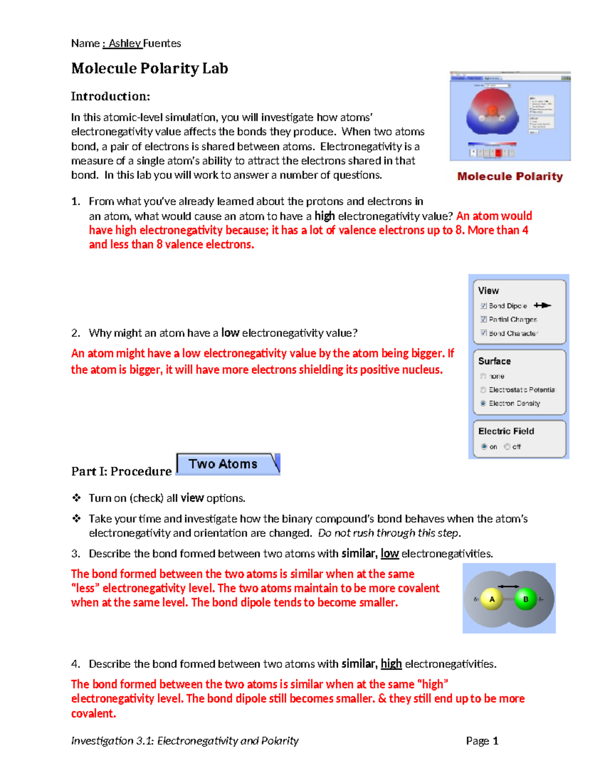 Inbound 5958020399565435361 - Name : Ashley Fuentes Molecule Polarity ...