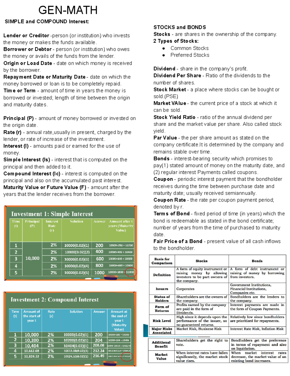 GEN-MATH Reviewer - to understand more - GEN-MATH SIMPLE and COMPOUND ...