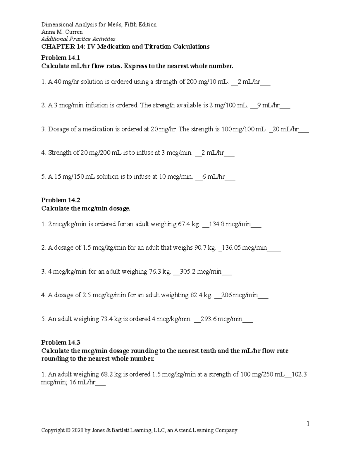 PRAC CH14 Student Dimensional Analysis For Meds Fifth Edition Anna M prac-ch14-student-dimensional-analysis-for-meds-fifth-edition-anna-m