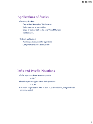 Dsa 🔥 - Easy - Data structure - Studocu