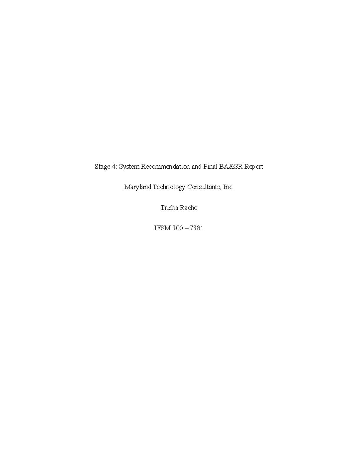 Stage 4 Grade A Stage 4 System Recommendation And Final BA SR stage-4-grade-a-stage-4-system-recommendation-and-final-ba-sr