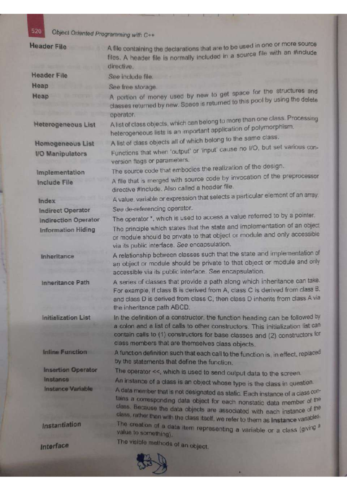 Glossary of important C++ and OOP Terms - Computer Programming - Studocu