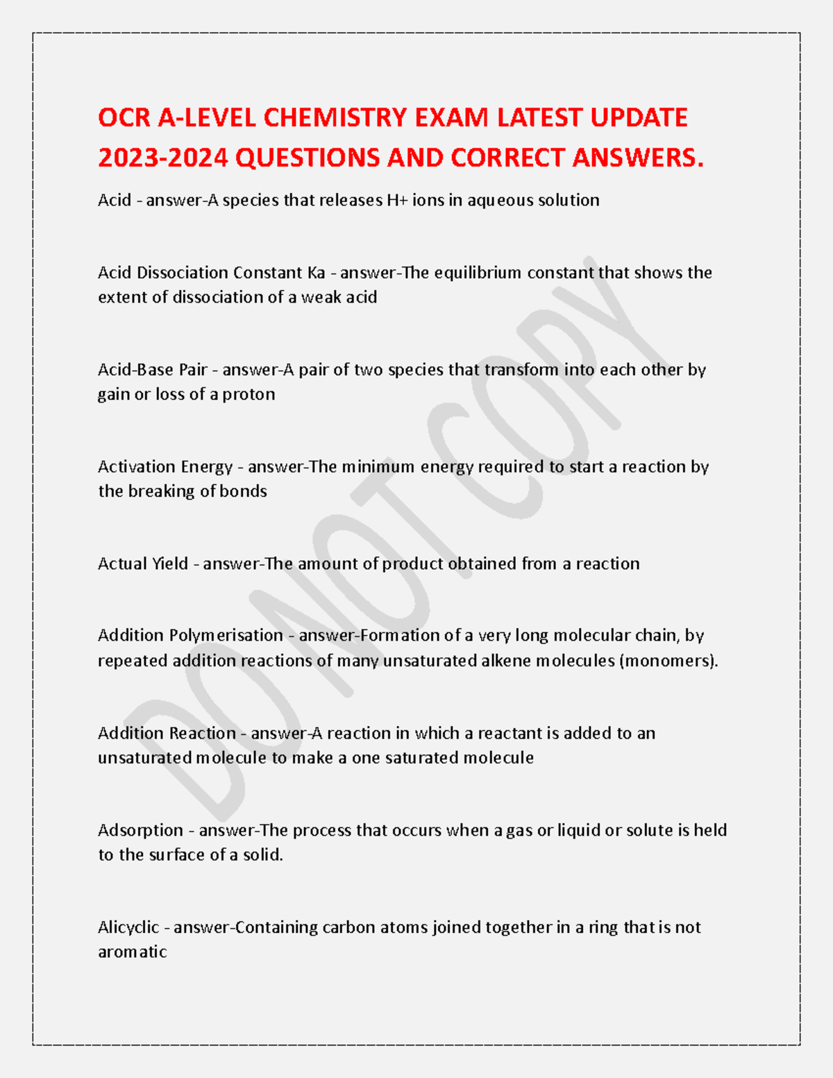 OCR A - Introduction to Chemistry (CHEM 1001 ) - OCR A-LEVEL CHEMISTRY ...