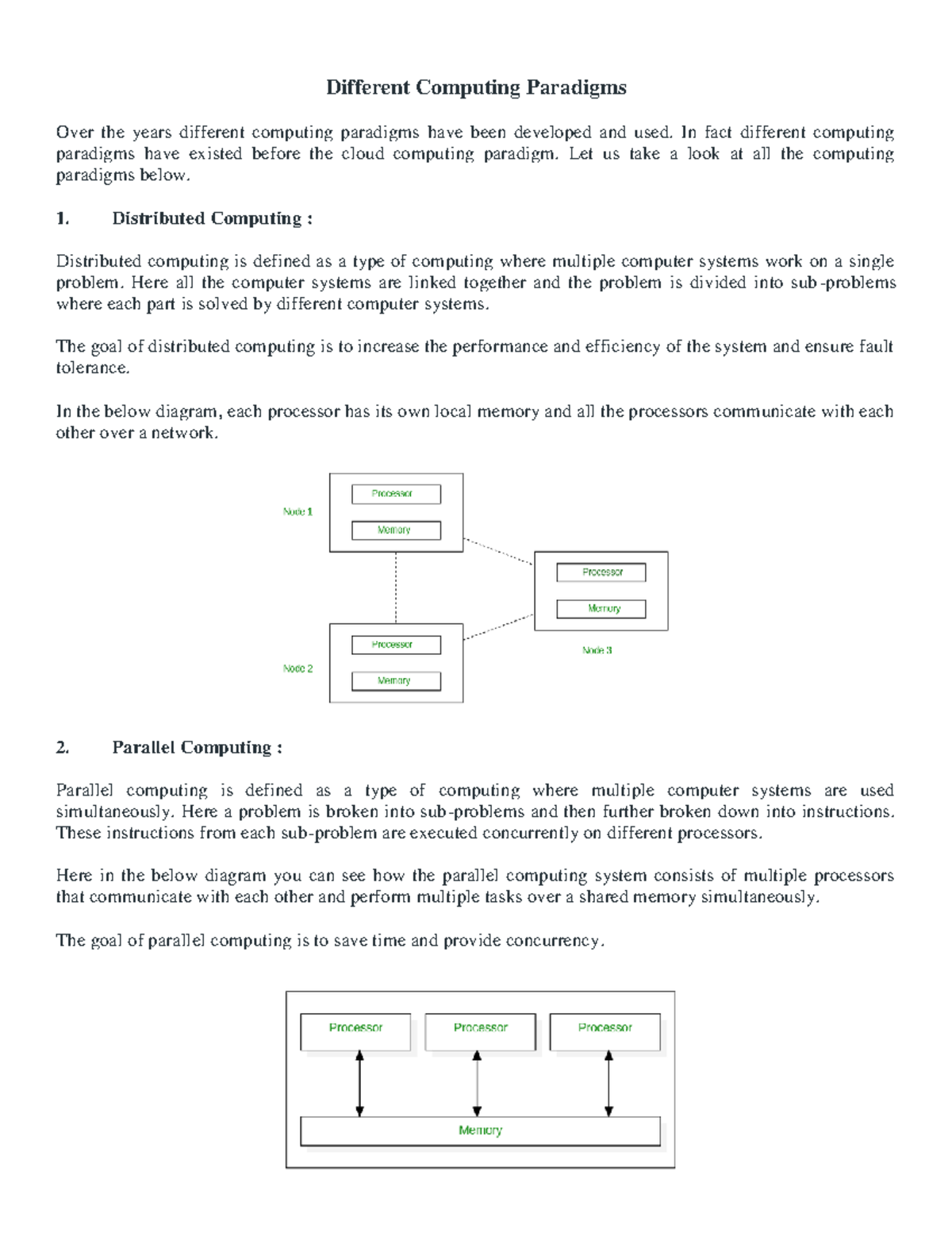 Different Computing Paradigms - In fact different computing paradigms ... Different Computing Paradigms - In fact different computing paradigms ...