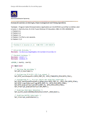 ECE-204 - Design with Microcontrollers CourseWork Notes and Material ...