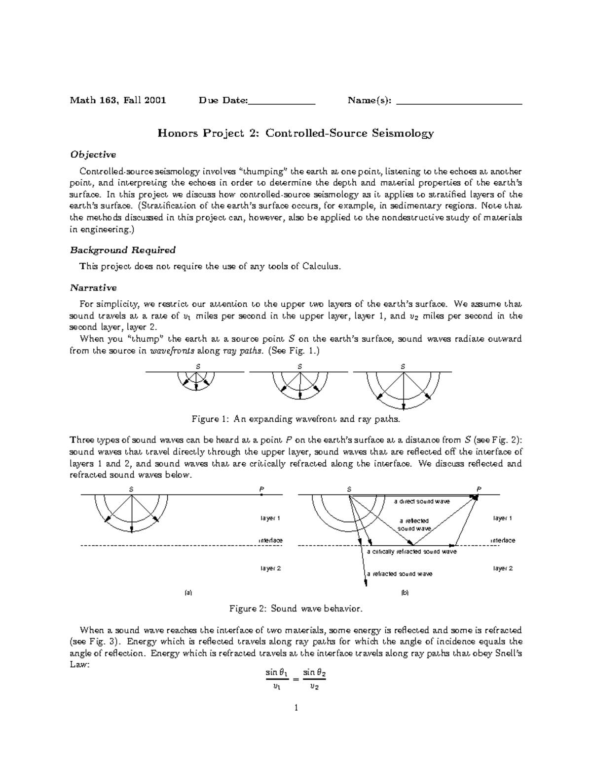 HP02 - Honor Projects for Math16500, IUPUI. For students enrolled in ...