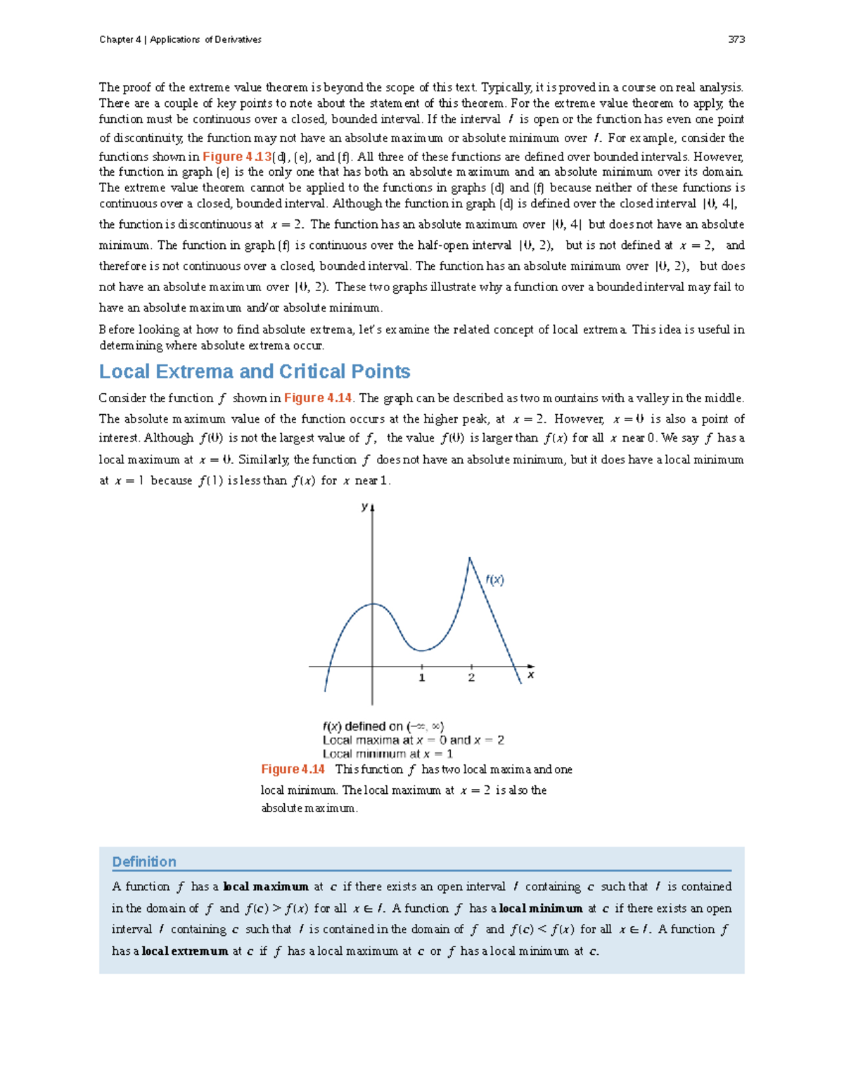 Increasing and Decreasing Functions - The proof of the extreme value ...