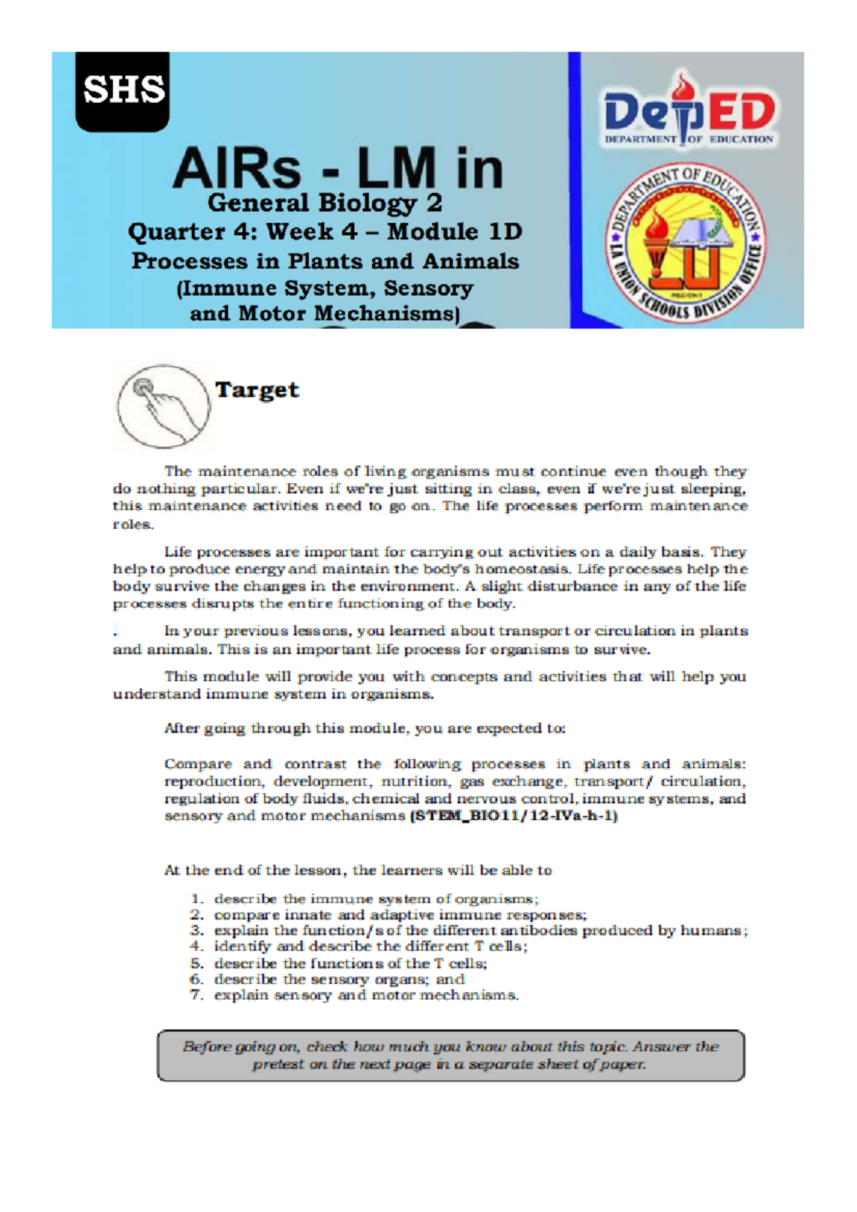Module ID Lesson 1 - asds - Homeroom for Classroom Adviser - Studocu