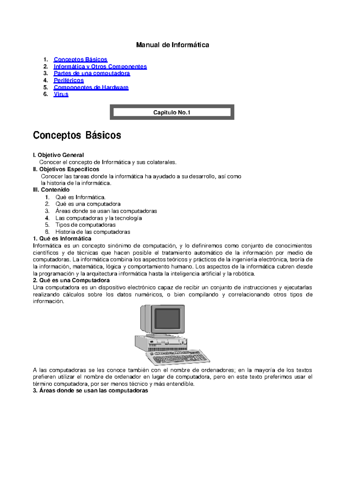 Manual de Informática - Manual de Informática Conceptos Básicos ...