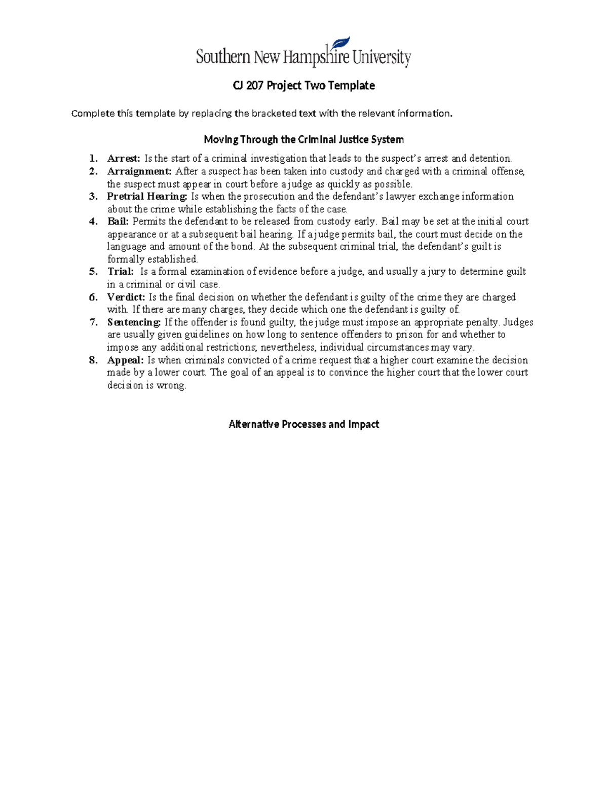 CJ 207 Project Two Template - CJ 207 Project Two Template Complete this ...