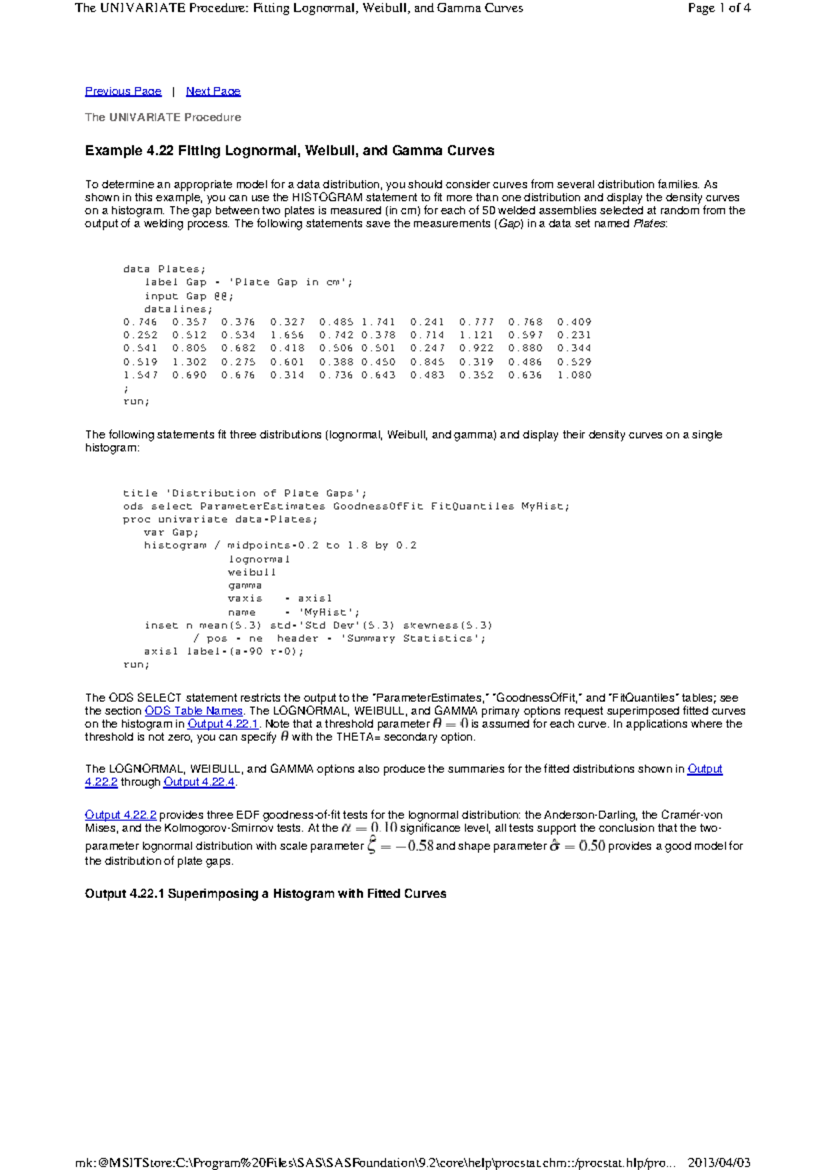 Univariate Fitting Curves - Example 4 Fitting Lognormal, Weibull, and ...