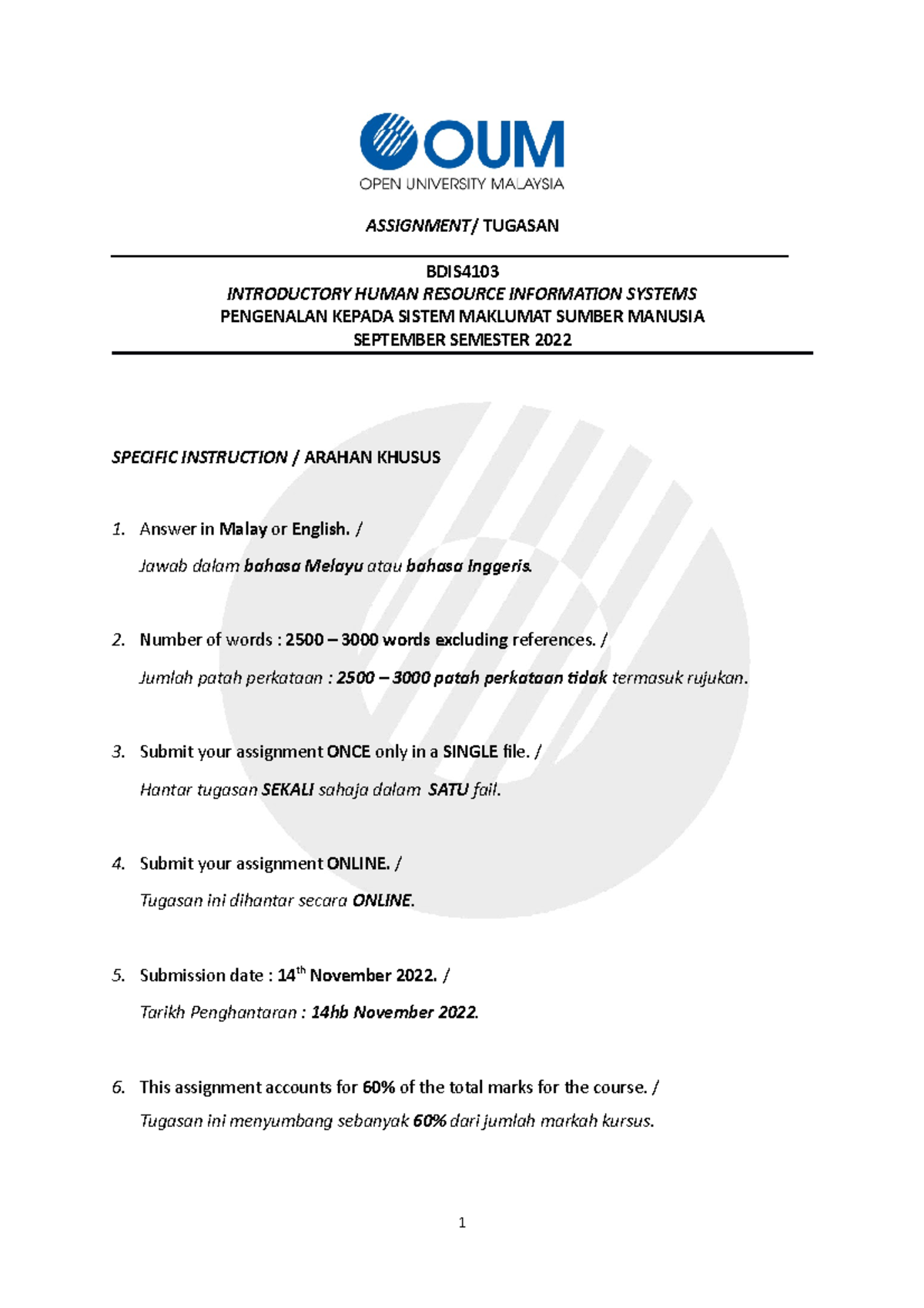 57663 - business and management - ASSIGNMENT/ TUGASAN - Studocu