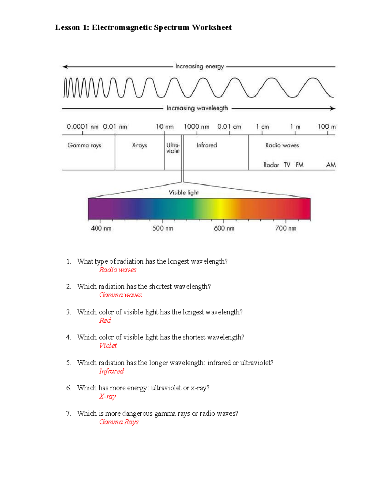 Worksheet-em-key - jayden - Lesson 1: Electromagnetic Spectrum ...