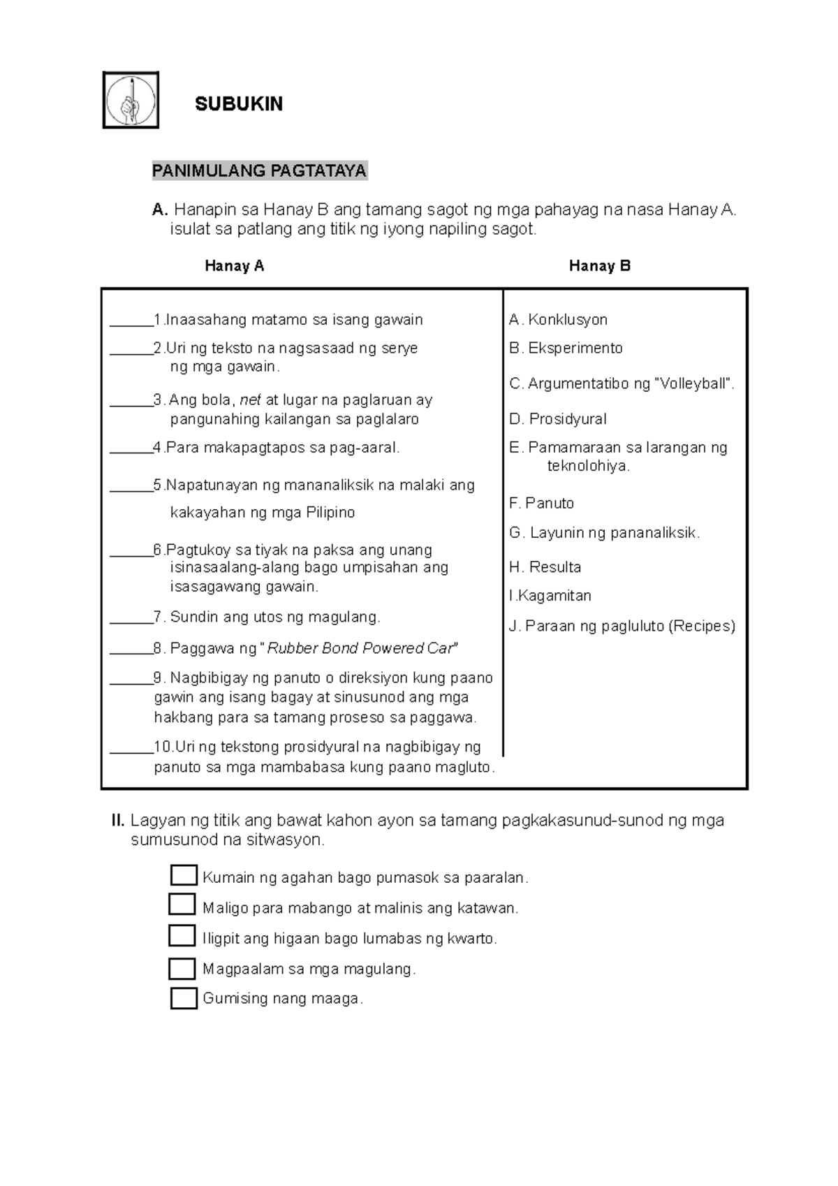File000005 - references for class - SUBUKIN PANIMULANG PAGTATAYA A ...