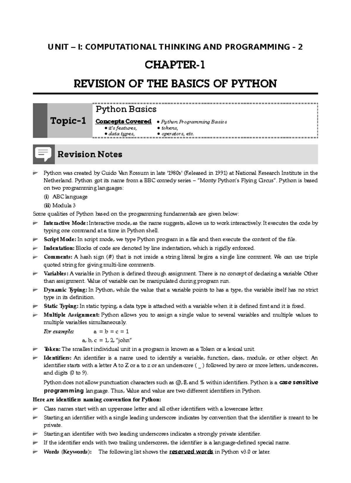 Oswaal CBSE Class 12 Computer Science Revision Notes For 2023 Exam ...