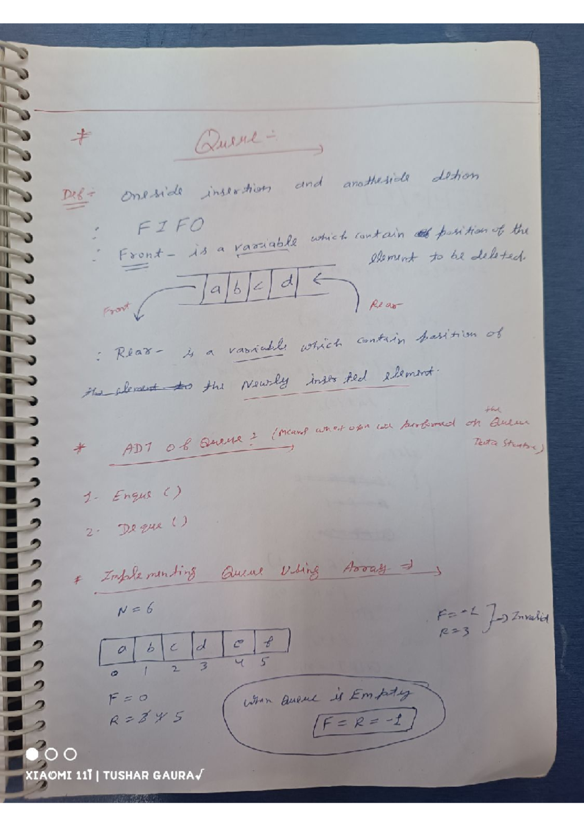 Queue - Data Structure - Studocu