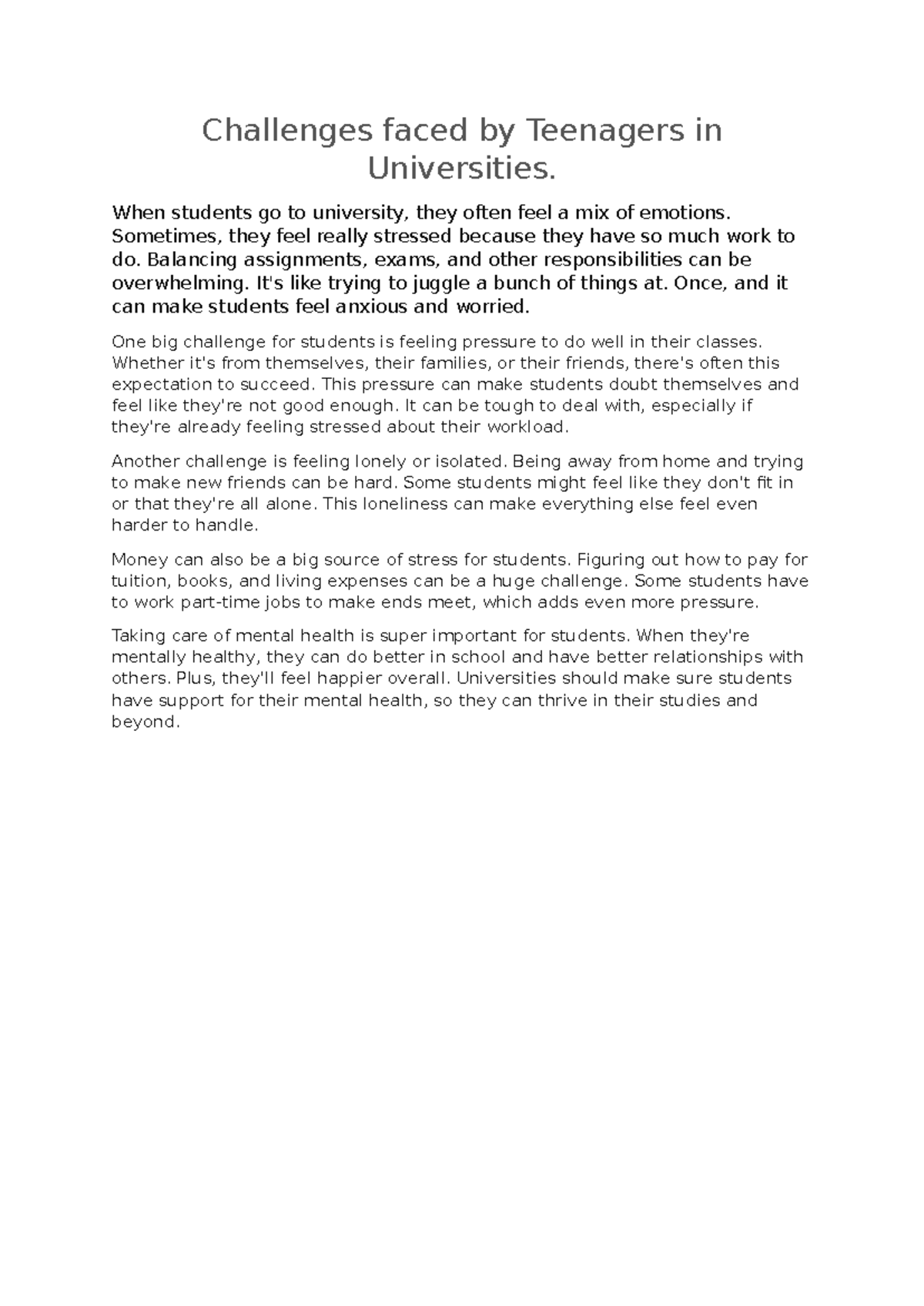 Challenges They face as Teenagers - Challenges faced by Teenagers in ...