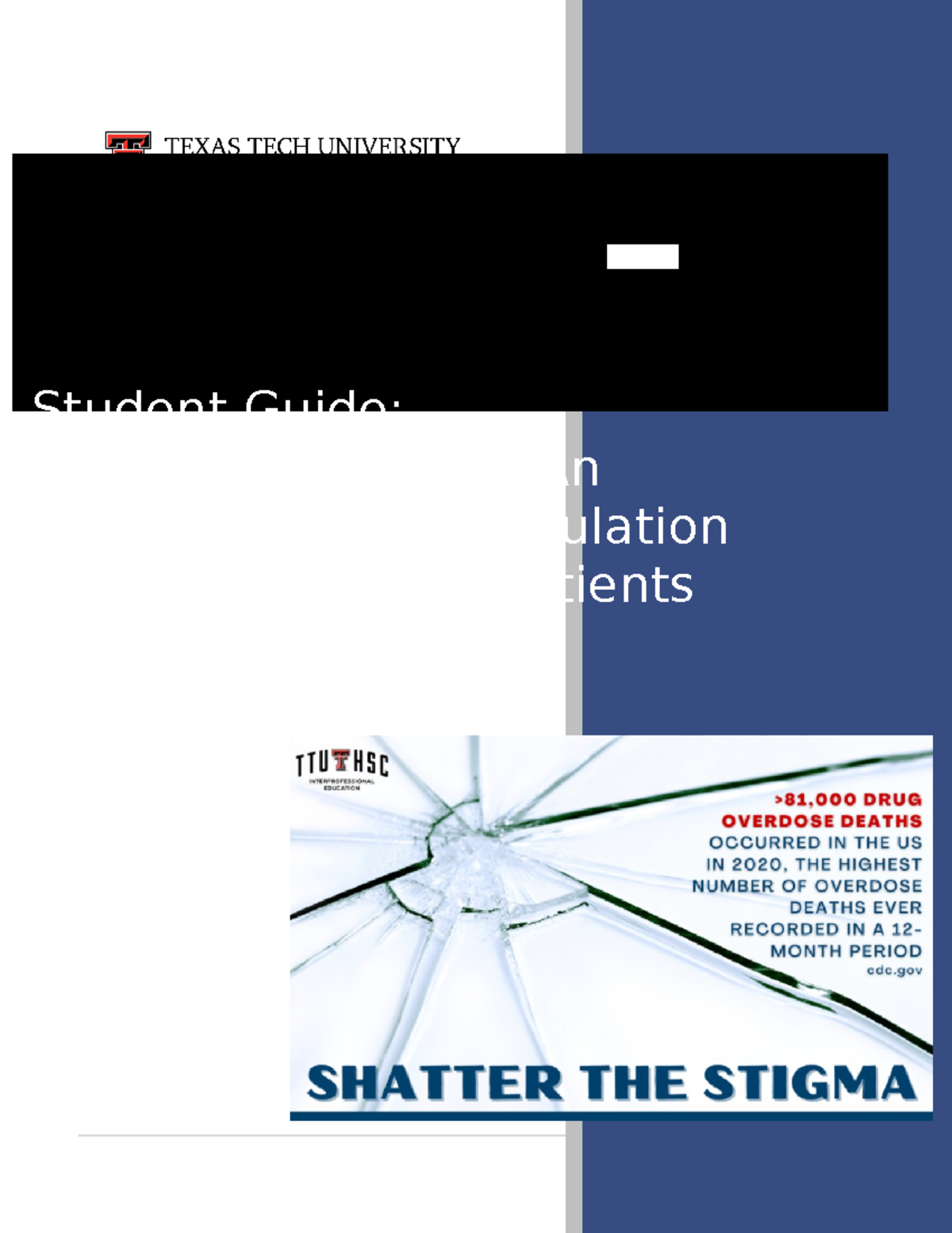 Student Guide - Shatter the Stigma[ 59] - Student Guide: Shatter the ...