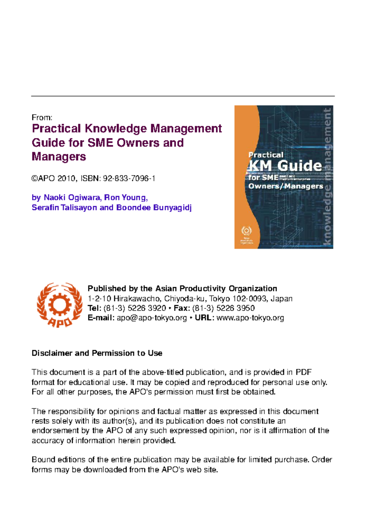 3. Practical Knowledge Management Guide for SME Owners and Managers ...