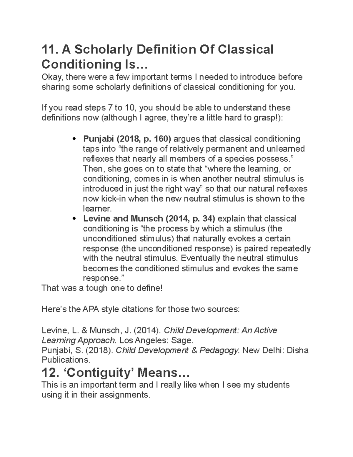 A Scholarly Definition Of Classical Conditioning - 11. A Scholarly ...