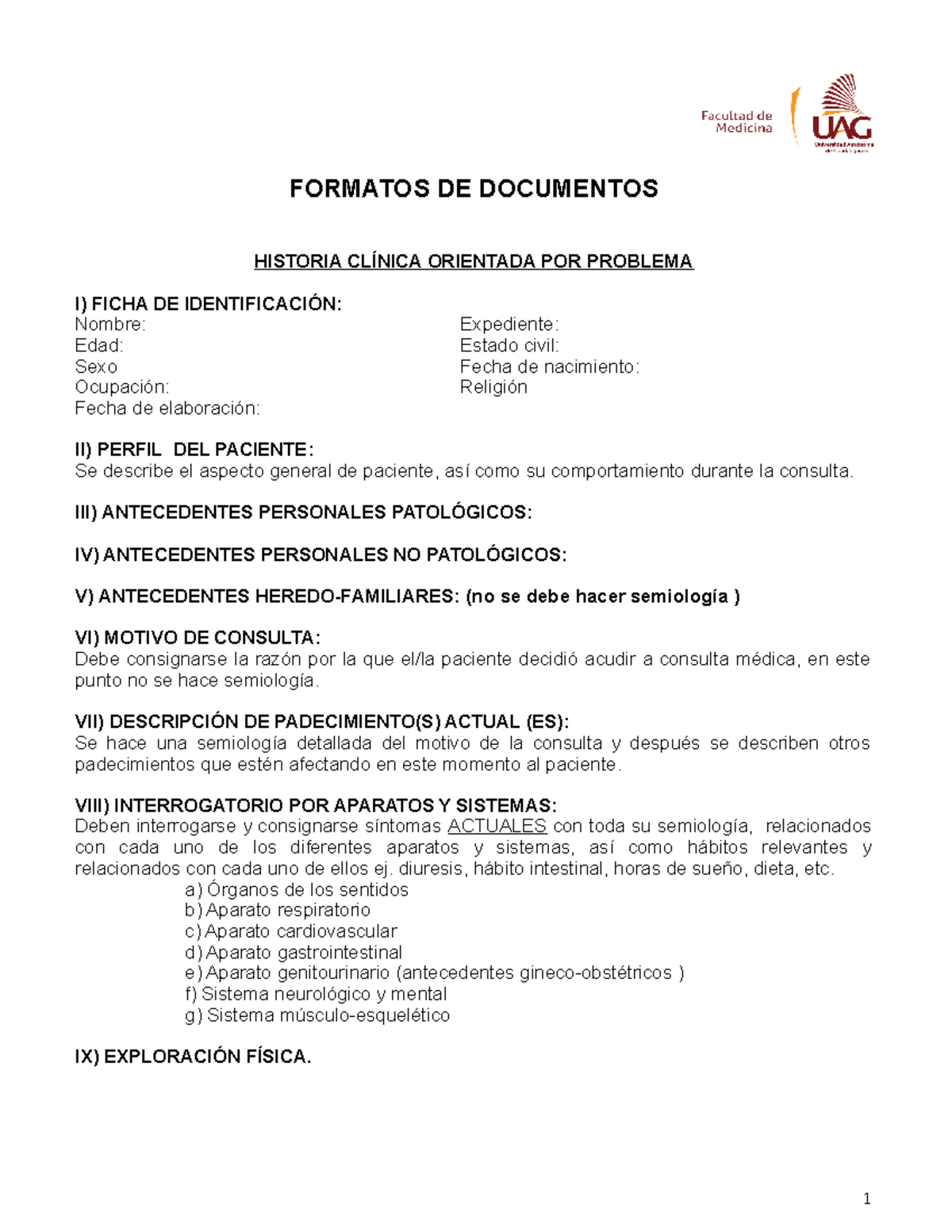 Formato HC Y SOAP - dfwfwe - FORMATOS DE DOCUMENTOS HISTORIA CLÍNICA ...