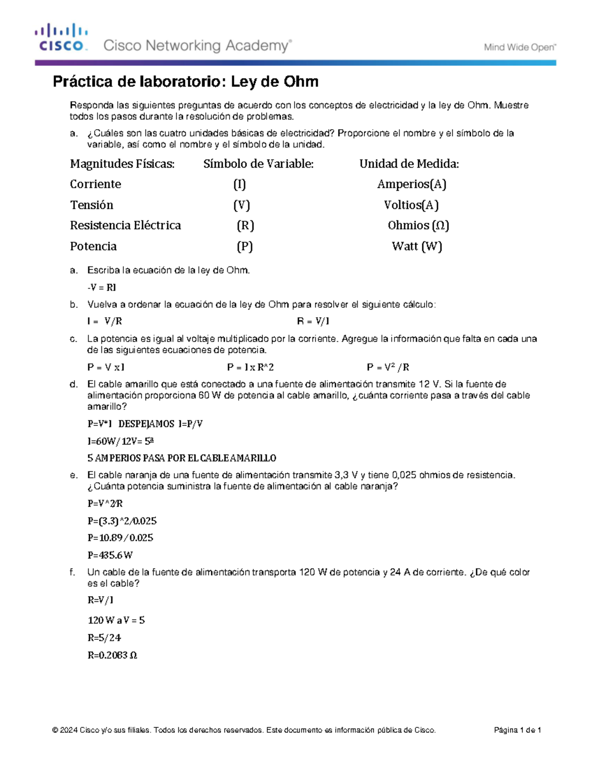 2.1 Practica 2.1 Ley de Ohm David - © 2024 Cisco y/o sus filiales ...