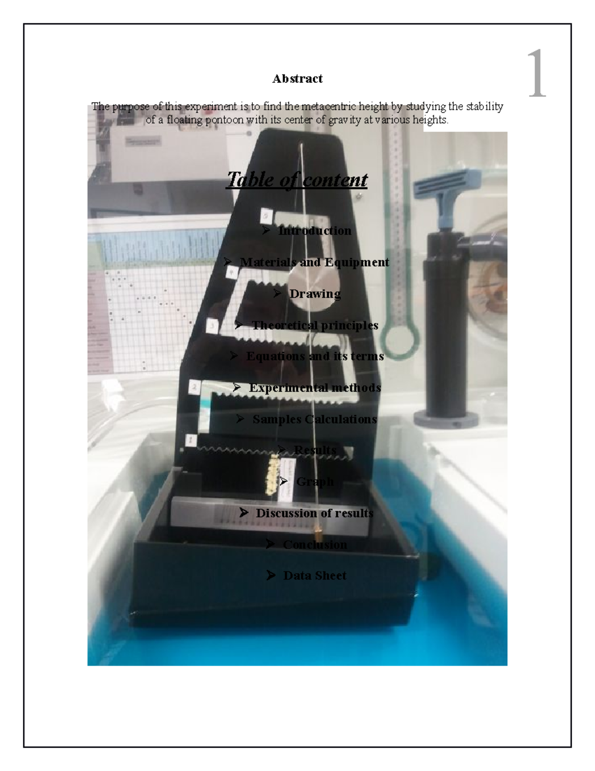 Lab1 - InClass work/assignments/labs - 1 Abstract ####### The purpose ...