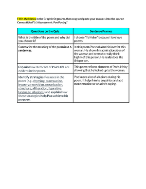 4.05 Contemporary Poetry Assessment - Contemporary Poetry Assessment ...
