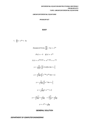 Differential Equation- Radioactive Decay Problem SET - PROBLEM SETS ...