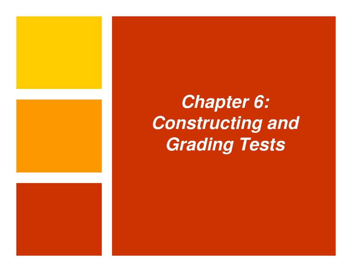 Teacher Made Test F Materials For Additional Learning Chapter 6 Constructing And Grading teacher-made-test-f-materials-for-additional-learning-chapter-6-constructing-and-grading