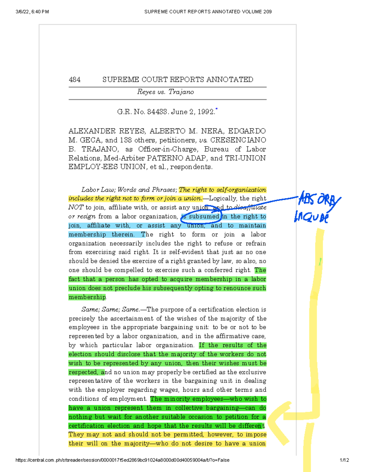5. Reyes vs Trajano - escra - 484 SUPREME COURT REPORTS ANNOTATED Reyes ...