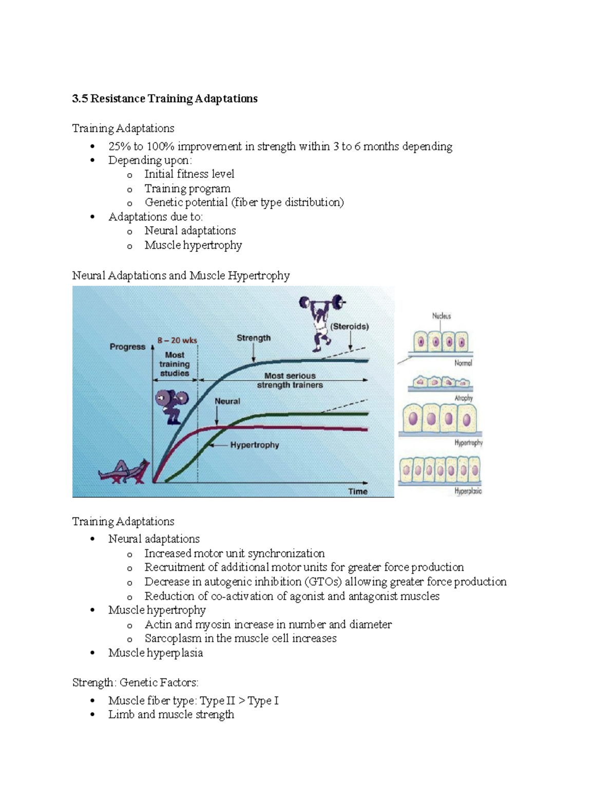KNES214 Resistance Training Adaptations - 3 Resistance Training ...