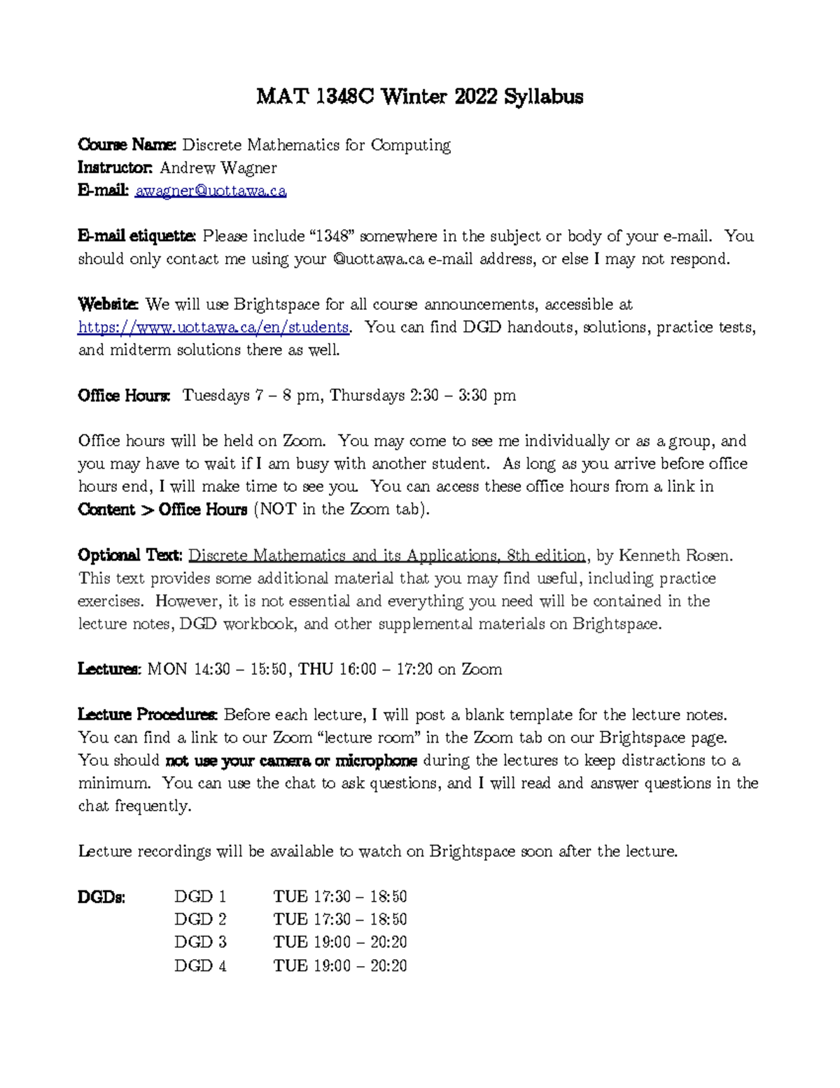 MAT 1348C Syllabus - MAT 1348 C Winter 2022 Syllabus Course Name ...