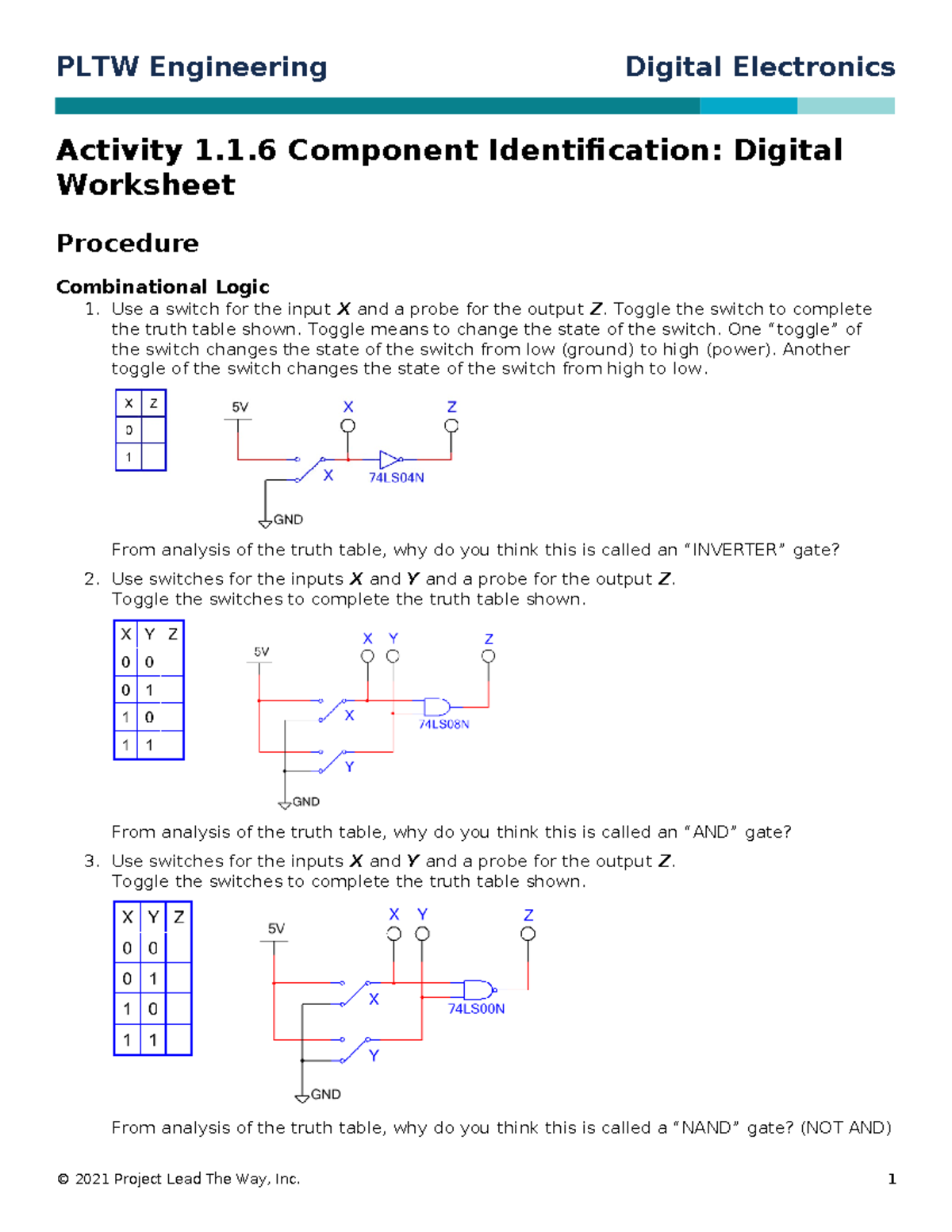 De 116 Component Identification Digital Worksheet 3 - Activity 1.1 ...