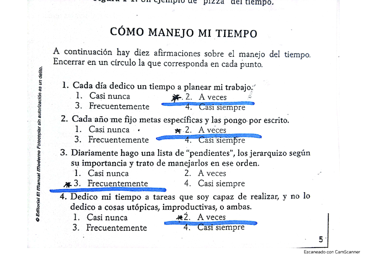 Tarea semana uno - admistracion del tiempo - del tiempo. CÓMO MANEJO MI ...