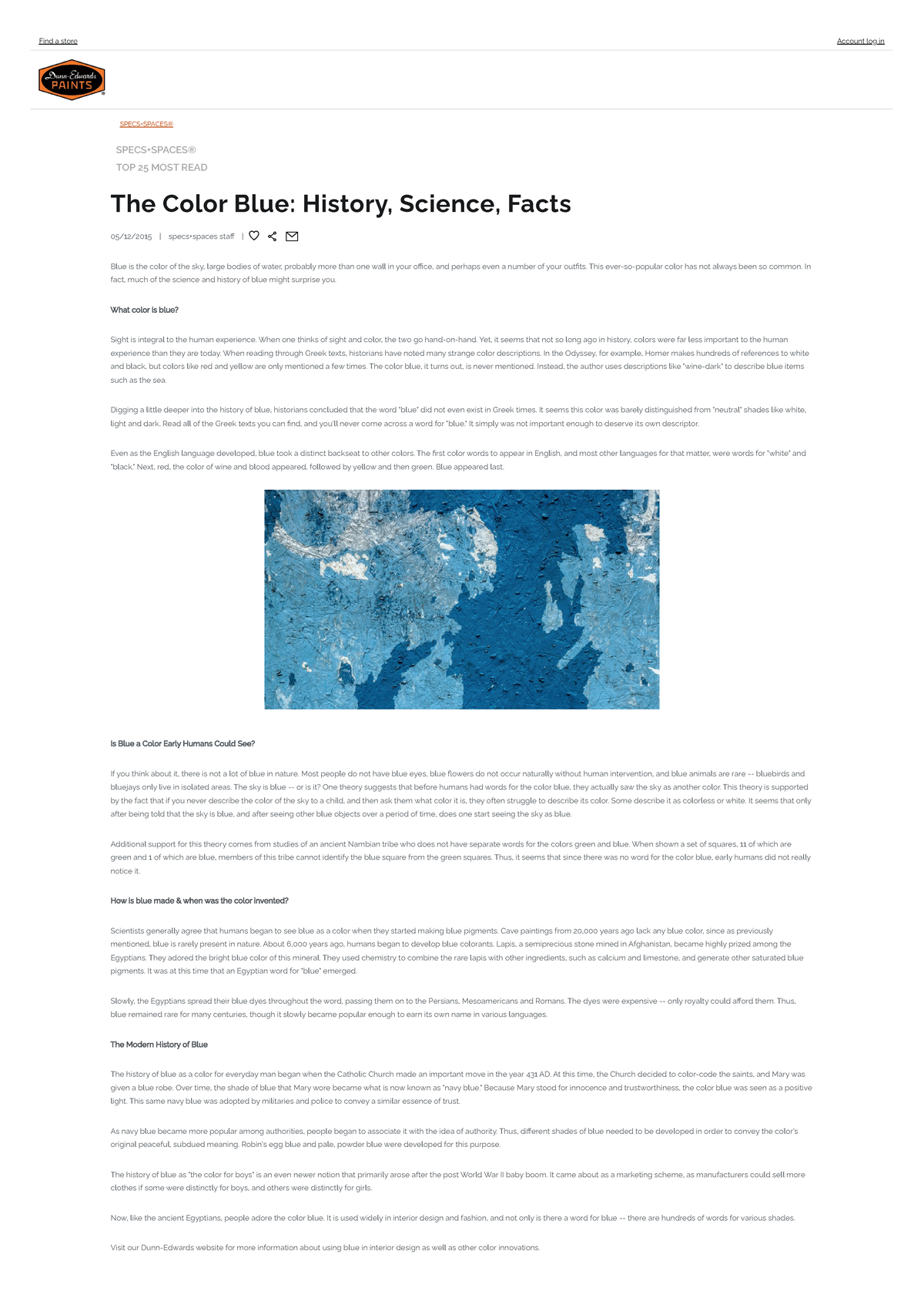 The Color Blue - psychology prior knowledge - The Wayback Machine ...