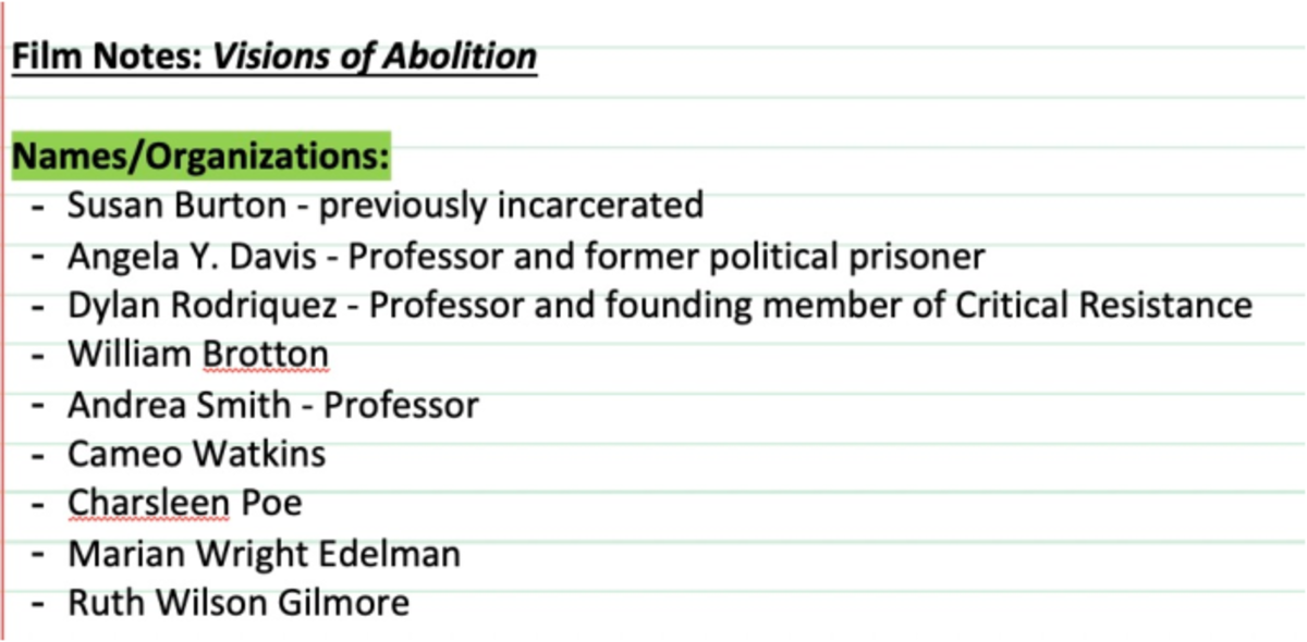 Visions of Abolition Notes - Film Notes: Visions of Abolition Susan ...