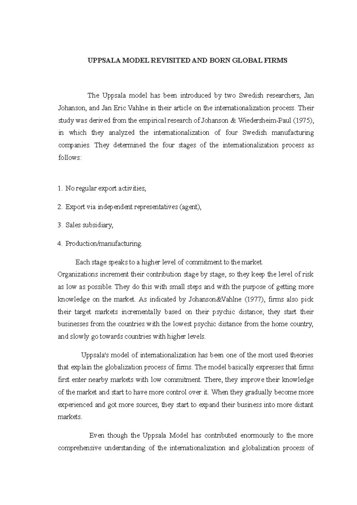 502-2nd mid - Useful Courses - UPPSALA MODEL REVISITED AND BORN GLOBAL ...