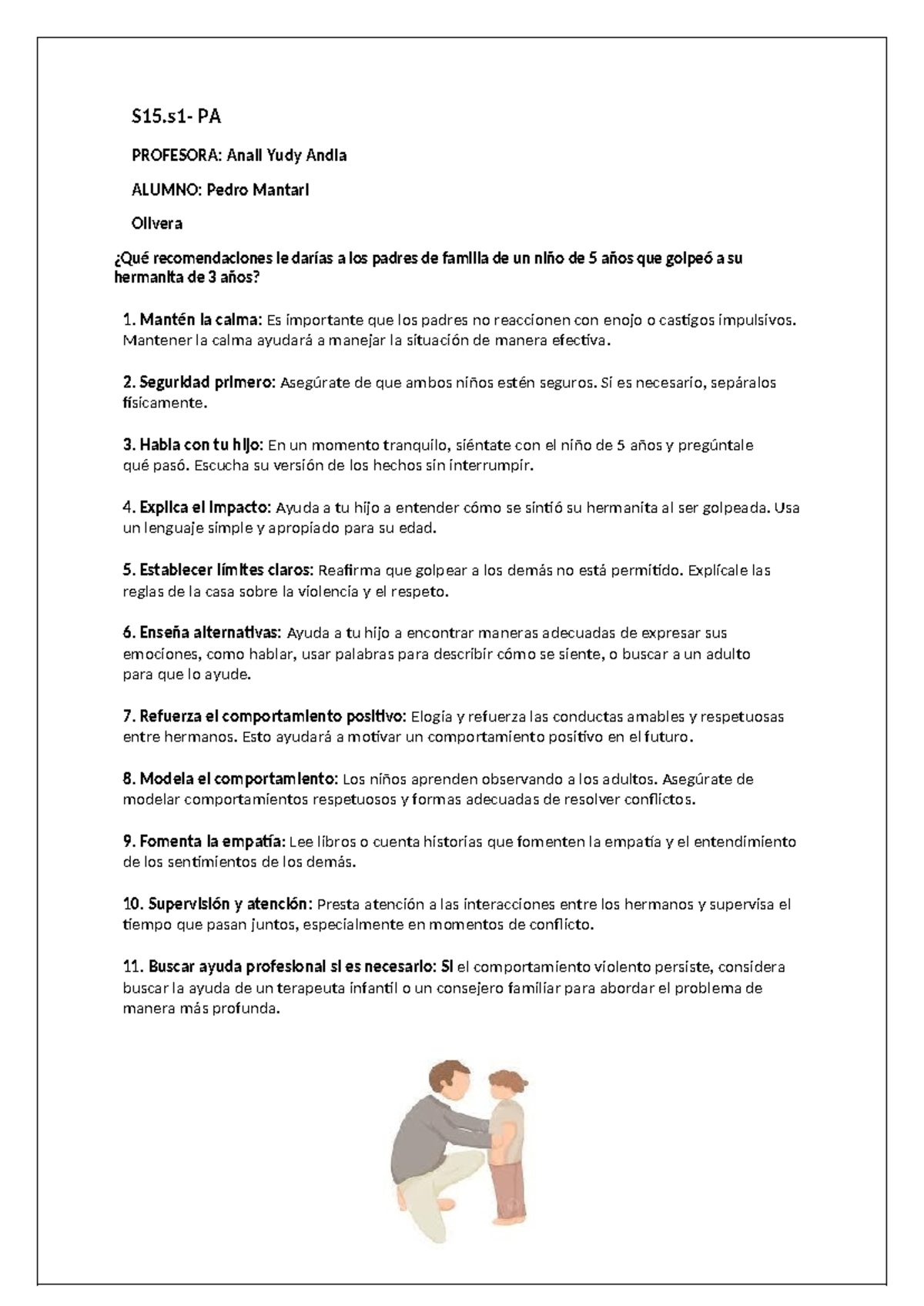 S15 s1 - PA - PA 15 - S15- PA PROFESORA: Anali Yudy Andia ALUMNO: Pedro ...