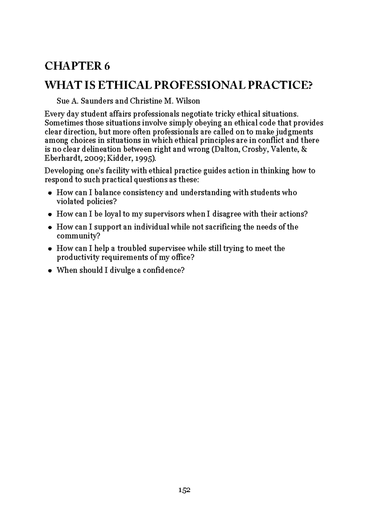 6th Edition Chapter 6 WHAT IS Ethical Professional Practice - CHAPTER 6 WHAT IS ETHICAL ...
